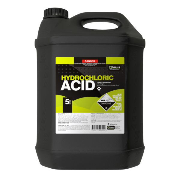Focus Hydrochloric Acid 5L - Capital Pools & Spas